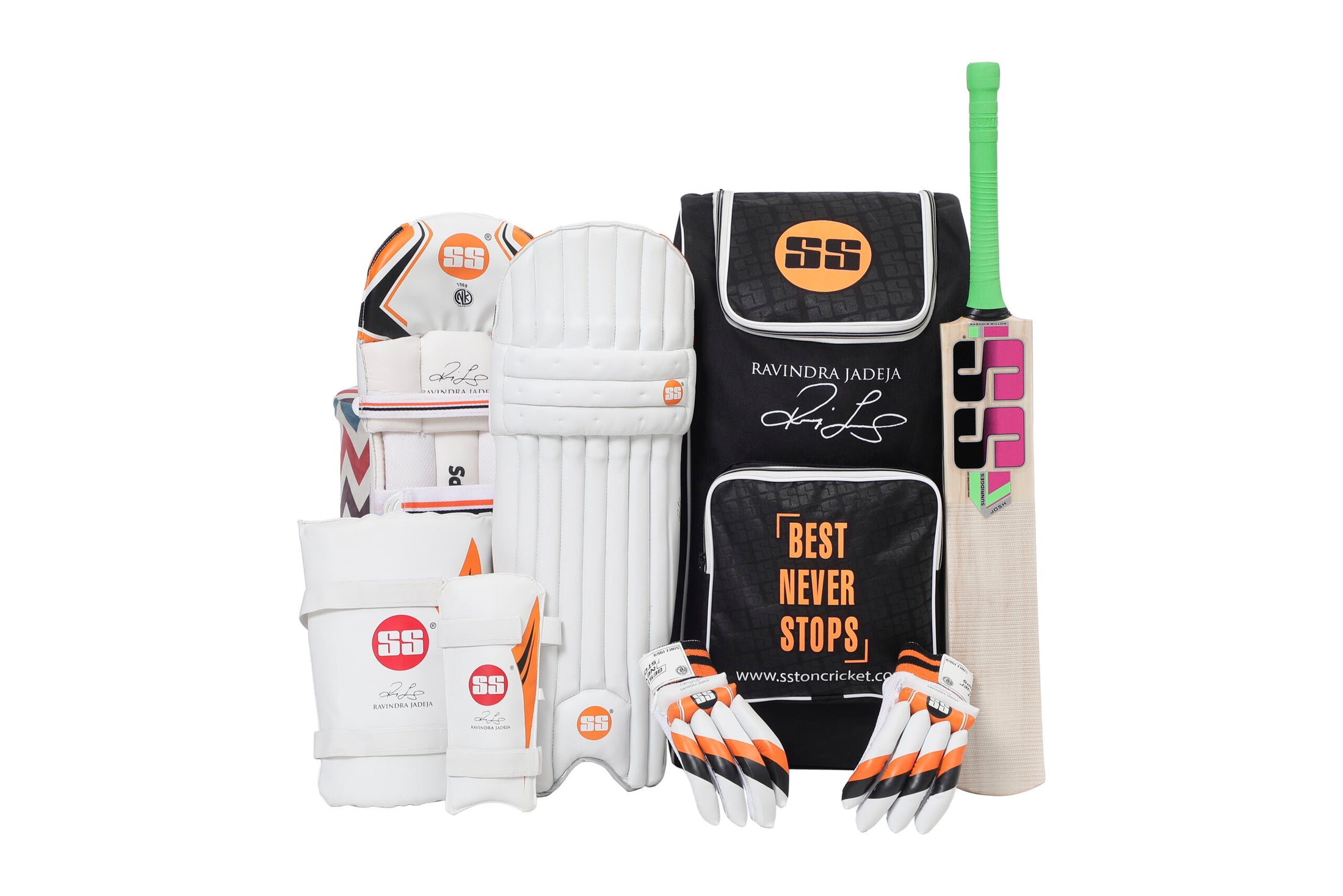 SS Junior Full Cricket Kit Set Ravindra Jadeja(2024) – Dream Cricket Store